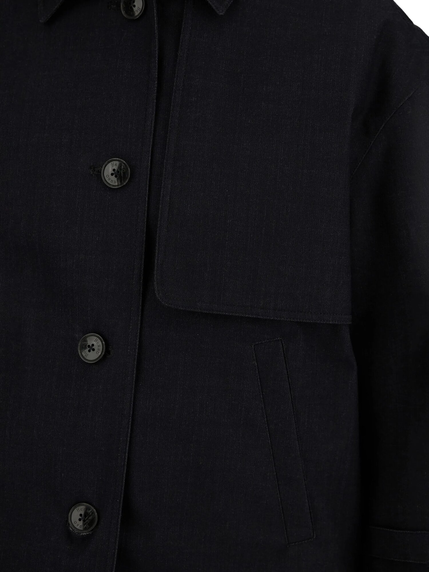 Накидка Herno Layered cape, размер 44, blue — фото 1
