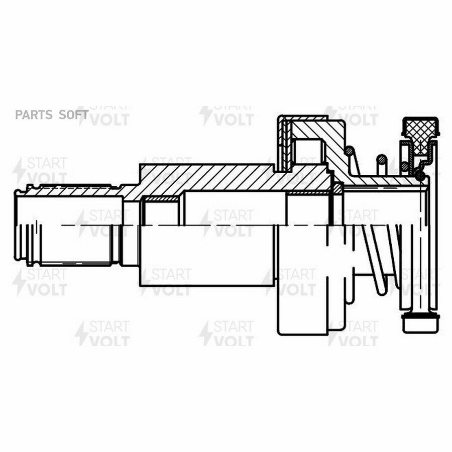 VCS 1819 STARTVOLT Привод стартера (бендикс) для а/м VAG Tiguan (07-) 2.0TFSI/2.0TDI/Passat B7 (11-) STARTVOLT VCS1819 | цена за 1 шт