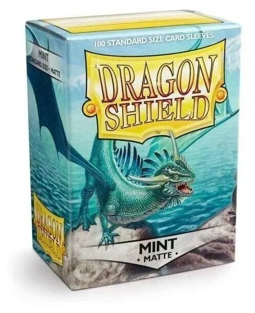 Протекторы для карт Dragon Shield Мятно-зеленые матовые протекторы 100 штук