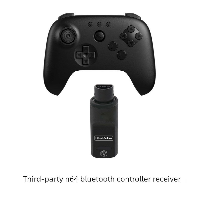 8Bitdo беспроводной Bluetooth игровой контроллер для Nintendo 64 с N64 адаптером в черном цвете