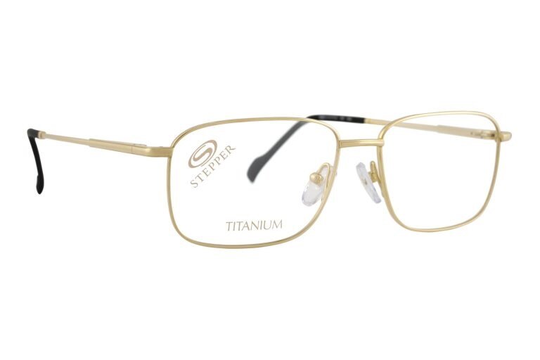 Оправа Stepper SI-60225 F010, для мужчин, прямоугольная, титановая, золотистая