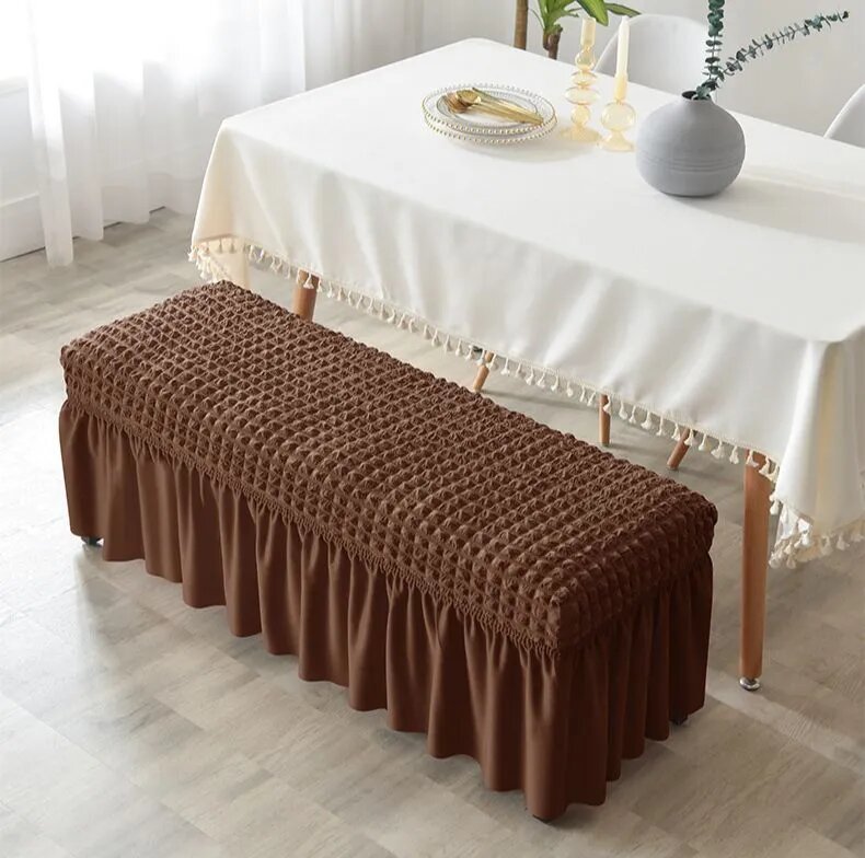 Чехол на кресло без подлокотников 100x50 см, полиэстер, Coffee
