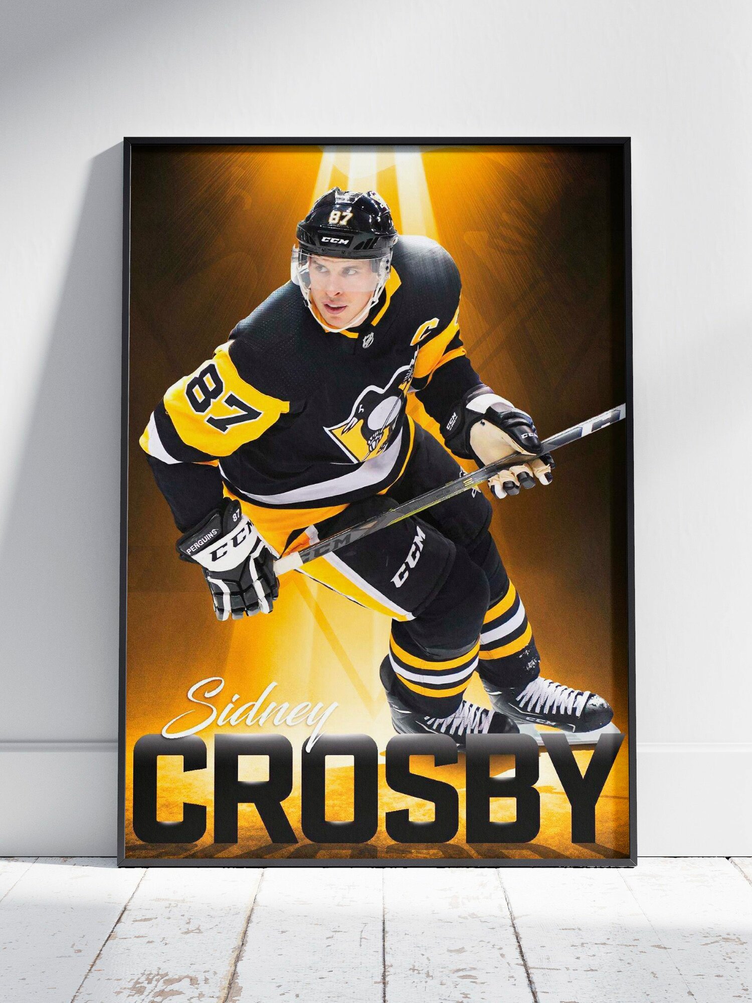Плакат на стену для интерьера Легенды Хоккея (Сидни Патрик Кросби - Sidney Crosby 4) - Постер по спорту и физической активности формата A4 (21x30 см)