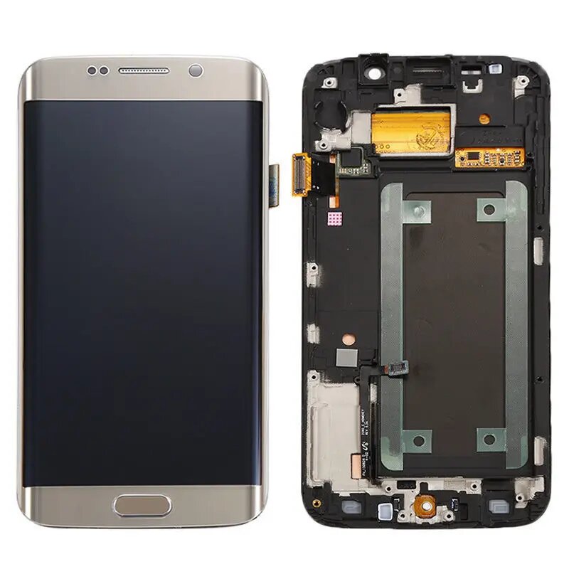 ЖК-экран для Samsung S6 Edge G925F White with Frame в сборе