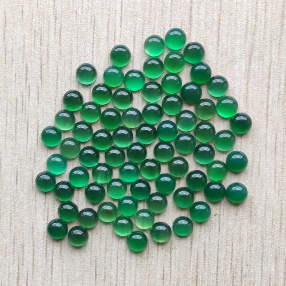 Кабошоны из оникса, 10 мм, 50 шт