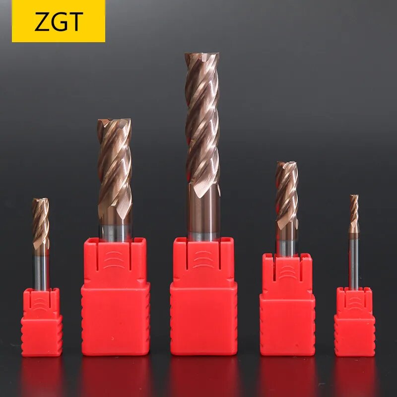 Концевая фреза ZGT HRC60 4-зубая, 3x4Dx50L