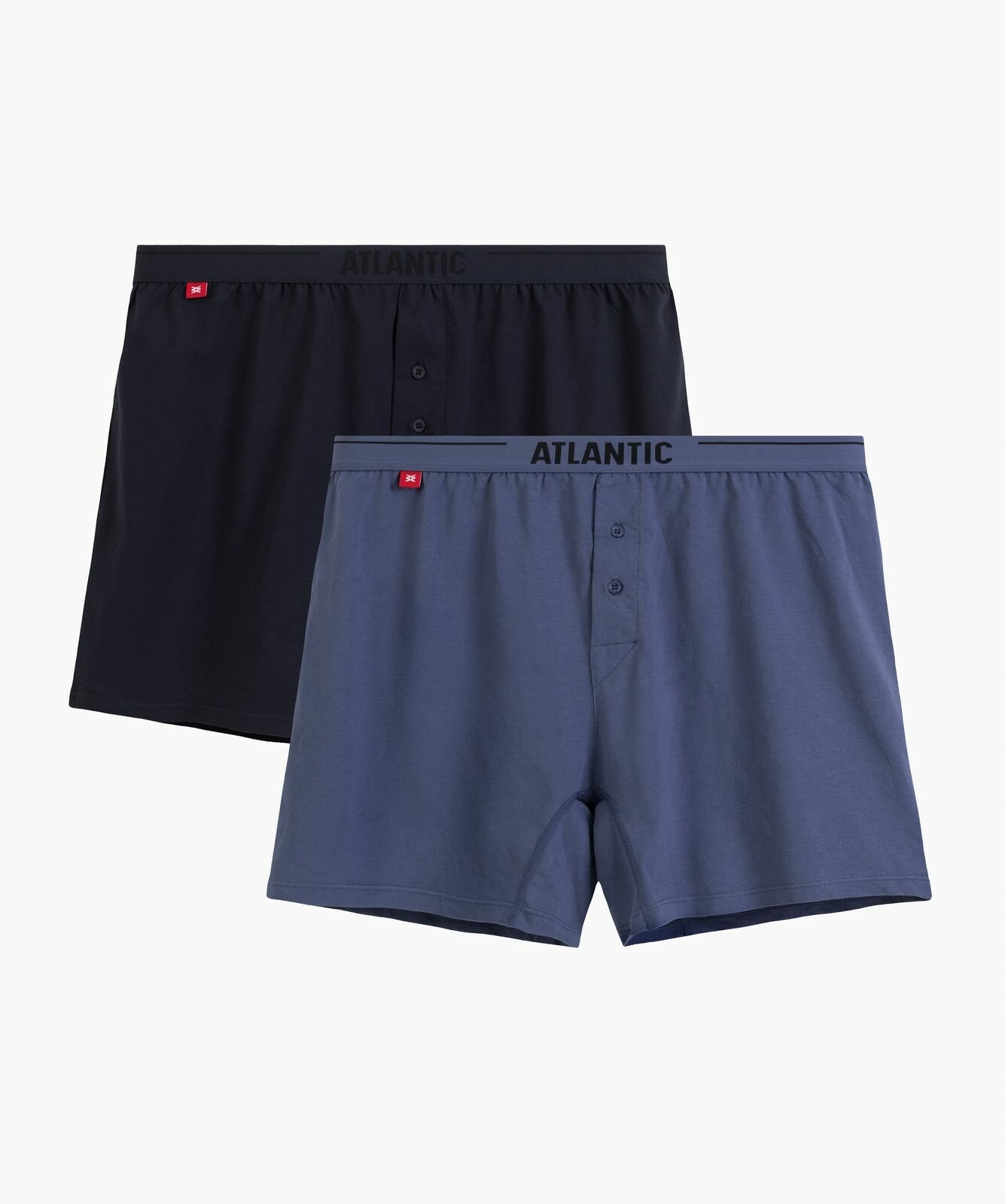 Трусы (2 шт) мужские семейные Atlantic 2MBX-025, хлопок, светлый деним + темно-синий (XL)
