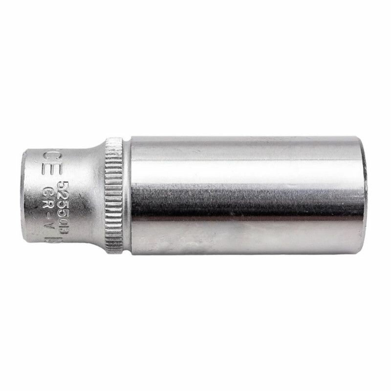 Головка торцевая глубокая 1/4" шестигранная, 13 мм, L50 мм, Force 5255013
