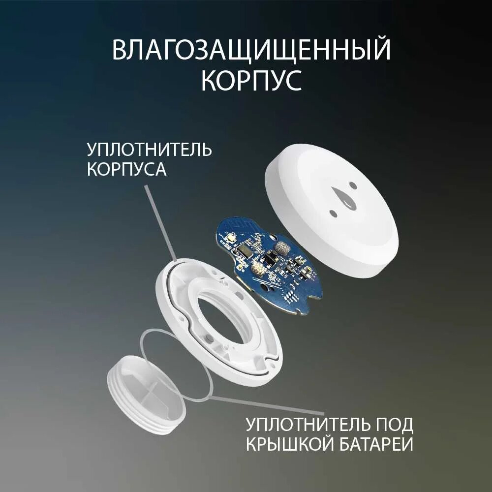 Датчик протечки воды ROXIMO Zigbee SZW03, для умного дома, с голосовым управлением — фото 1