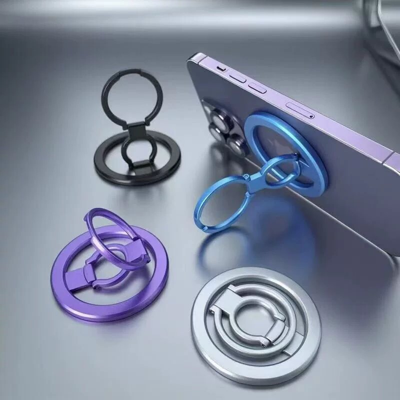 Magsafe магнитный кольцевой держатель для телефона складной вращающийся штатив для iPhone 15/17 Pro Max двойное кольцо