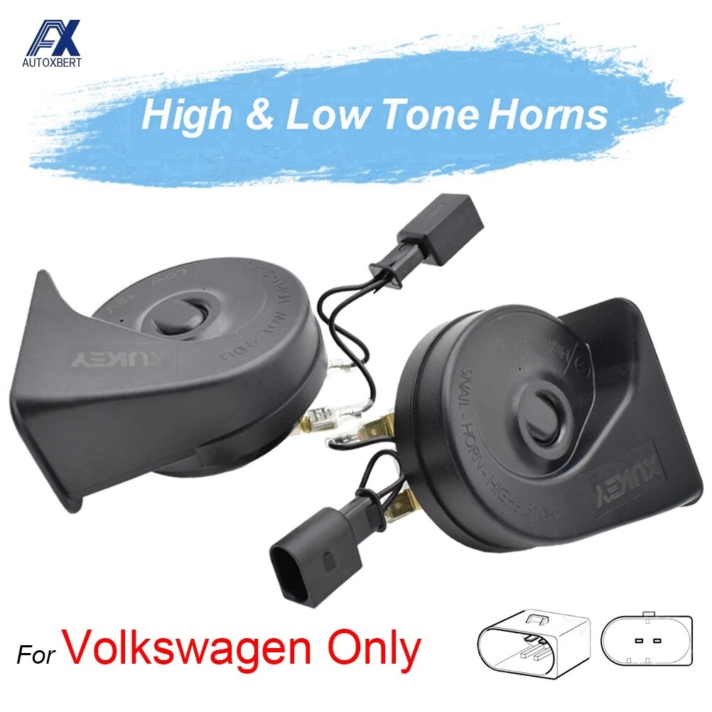 410/510 Гц двухцветные улиточные рожки для VW CC Golf Jetta Polo Caddy Passat Touran Tiguan Touareg Sharan 110-125db громкость автомобильный рожок