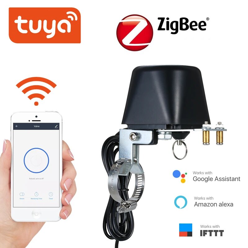 Tuya ZigBee контроллер газа/воды, EU Plug — фото 1