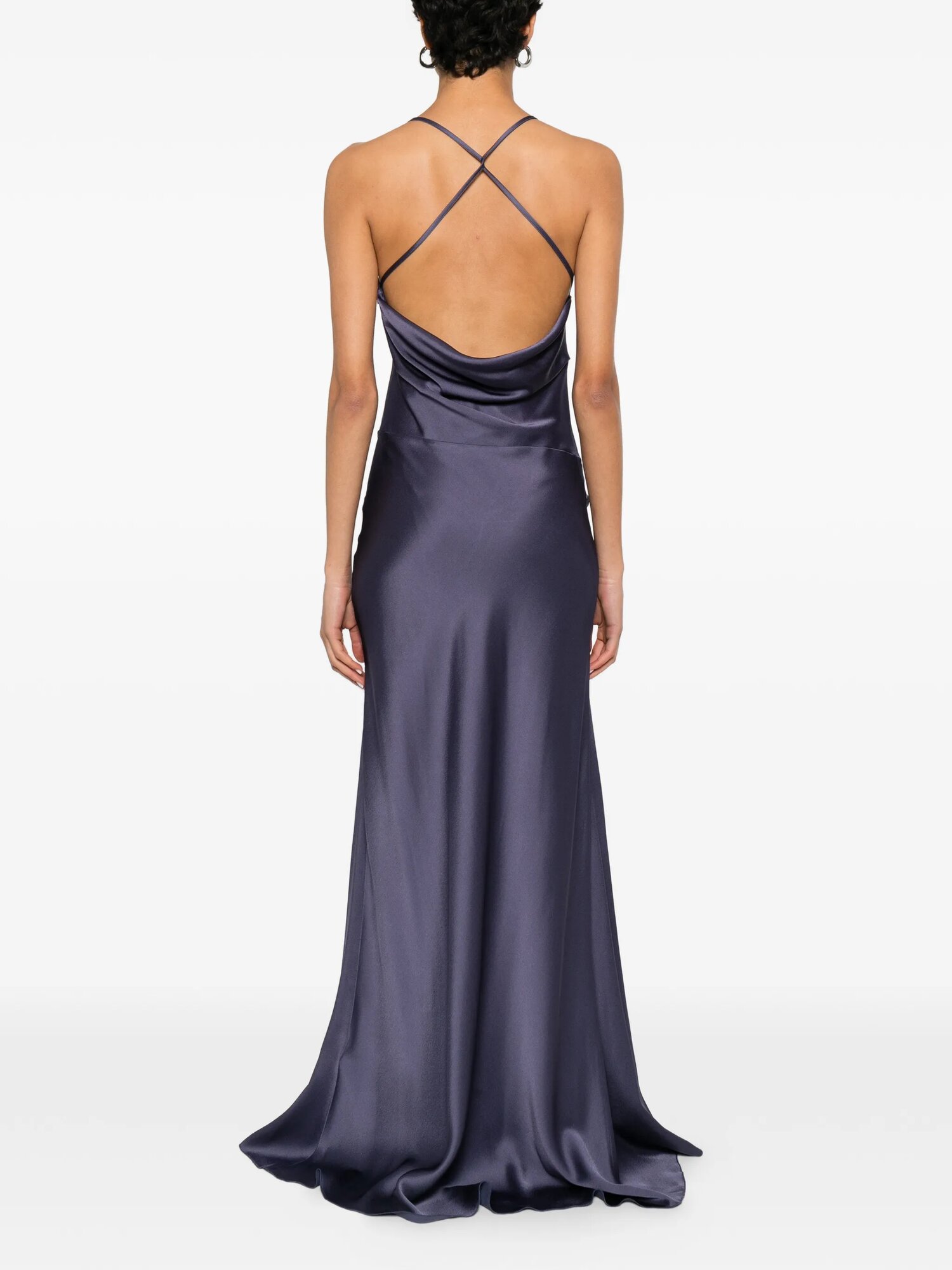 Платье Victoria Beckham Draped Cami, размер 10, blue — фото 1