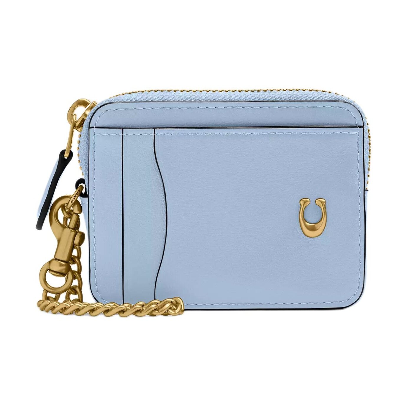 Визитница Coach, светло-голубой