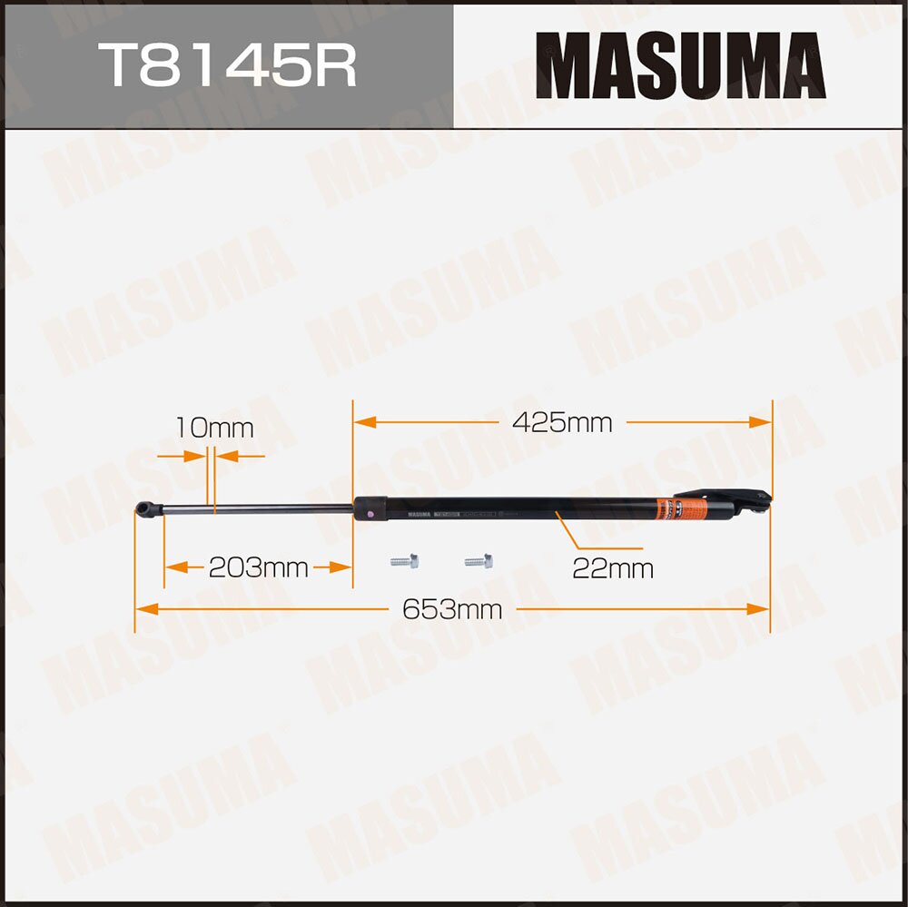 Упор газовый багажника L=653 мм Masuma T8145R