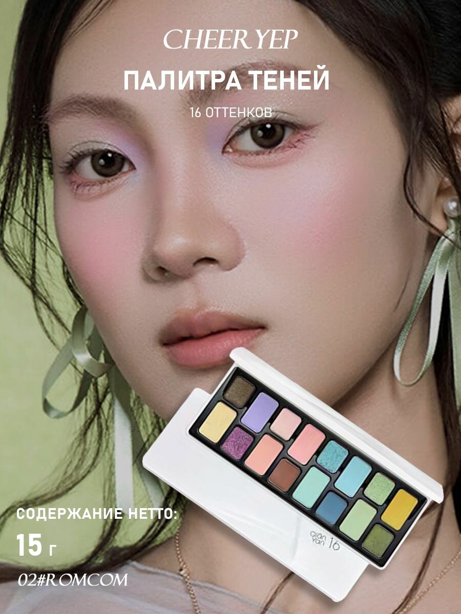 Палитра теней для век CHEERYEP (QIANYAN) Natural Star Eye - 02#Romcom