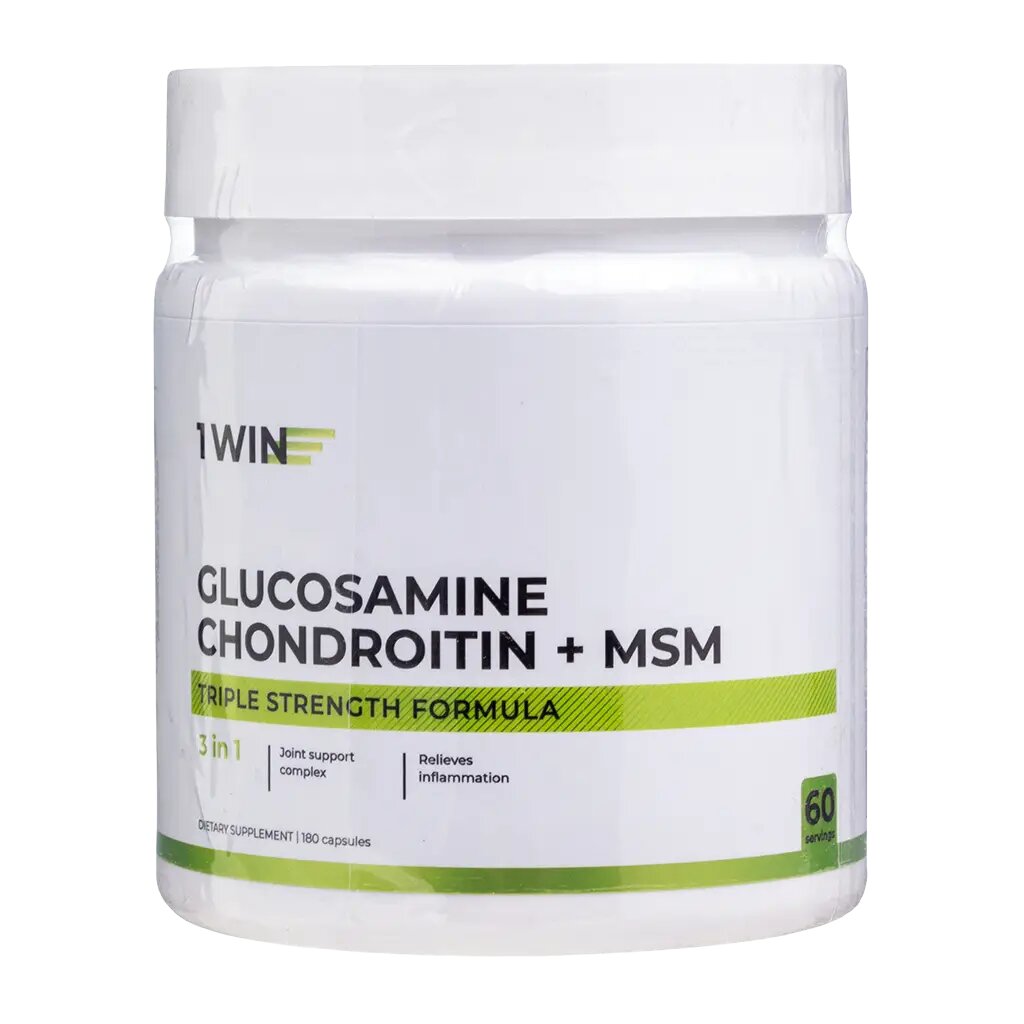 1WIN Глюкозамин+хондроитин+МСМ / Glucosamine+chondroitin+MSM капсулы массой 930 мг 180 шт