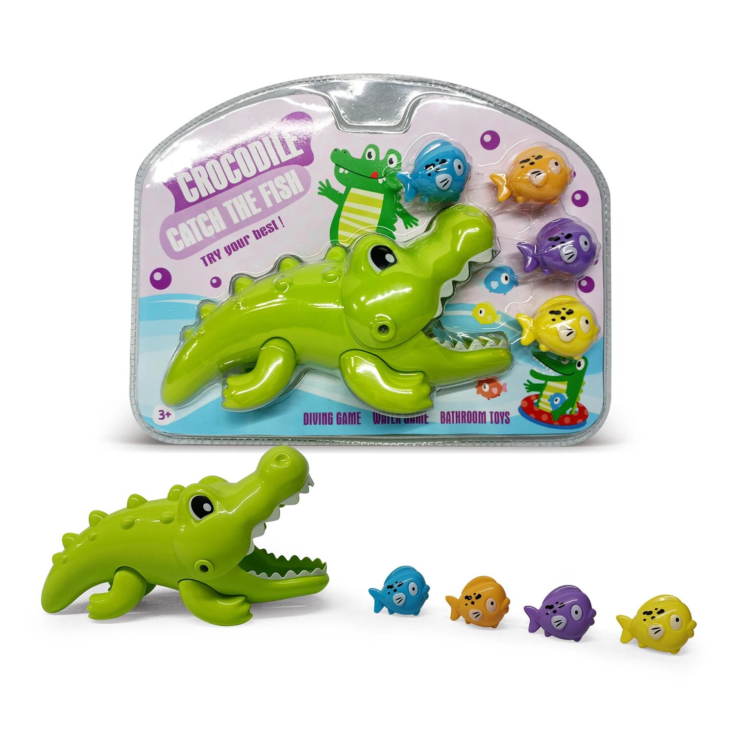 Детские игрушки для купания и игр в воде, игра с большим крокодилом, едящим маленькую рыбу, интерактивные игрушки