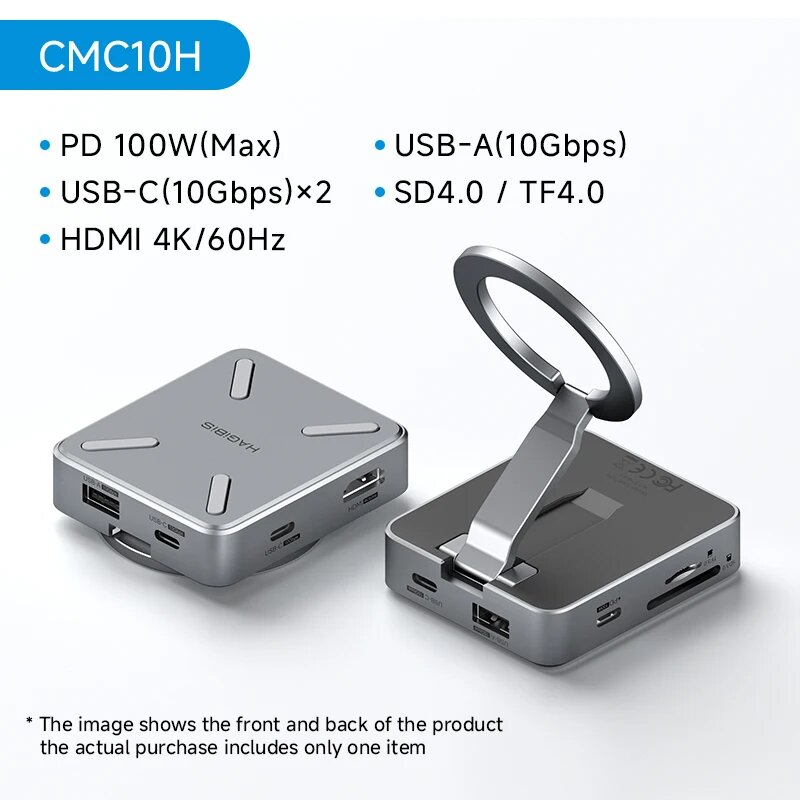 Hagibis CMC10H USB-C хаб с HDMI, SD/TF кардридером