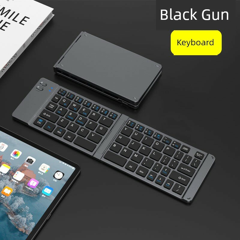 Минималистичный планшет Apple iPad с беспроводной клавиатурой — темно-серый цвет, идеален для путешествий