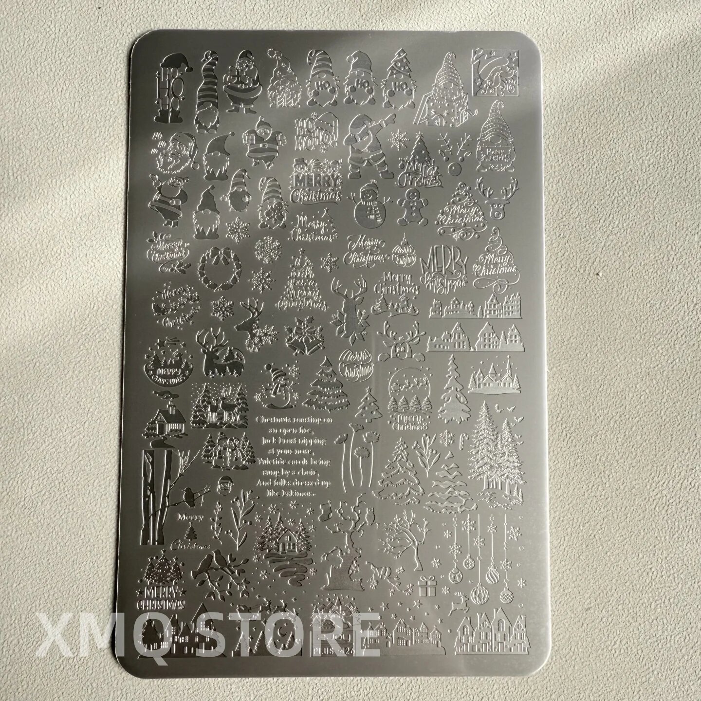 Трафарет для стемпинга XMQ PLUS426, новогодние мотивы