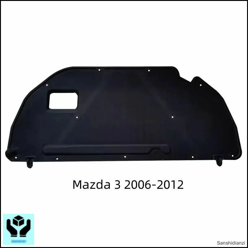 Шумоизоляция капота Mazda 3 2006-2012 из хлопка — премиум покрытие для уменьшения шума и вибраций в моторном отсеке