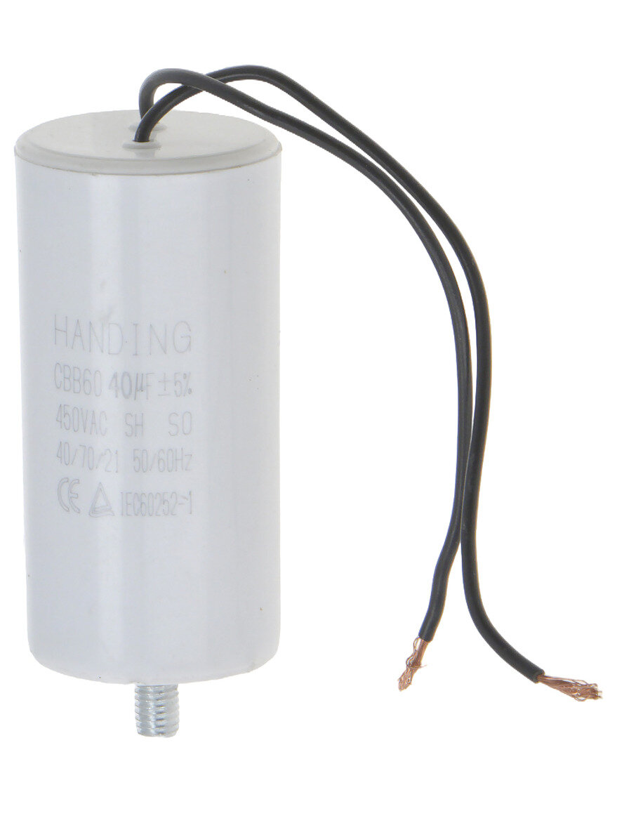 Конденсатор 40F 450V для компрессора ЗУБР КПМ-320-24