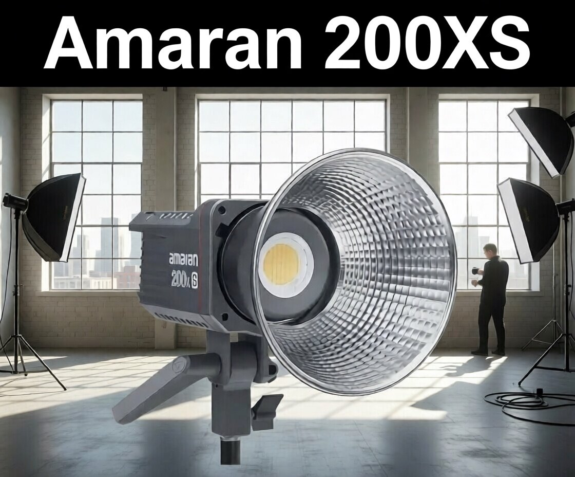 Профессиональный осветитель AMARAN Aputure 200XS, светодиодный, выбор режима, цвета и яркости