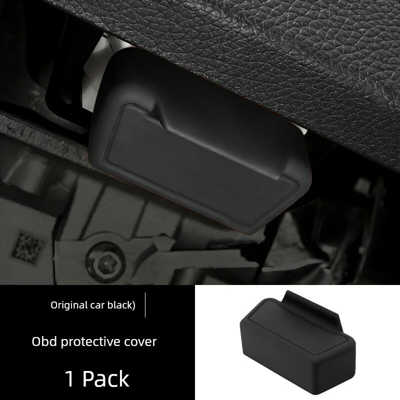 Черный Онакс OBD силиконовый защитный колпачок для Xiaomi YU7 автомобильный аксессуар - прочный, простая установка,