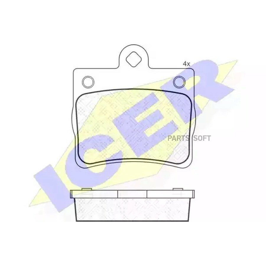 Тормозные колодки ICER 181310