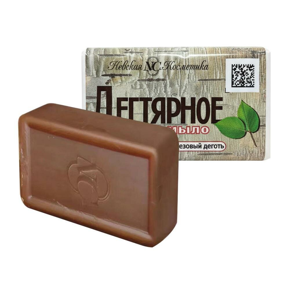 Мыло Дегтярное Невская Косметика, 140 г, натуральное туалетное мыло