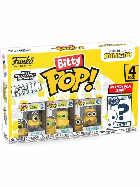 Фигурка Funko POP! Bitty: Minions and A Surprise Mystery Mini Figure (73035)