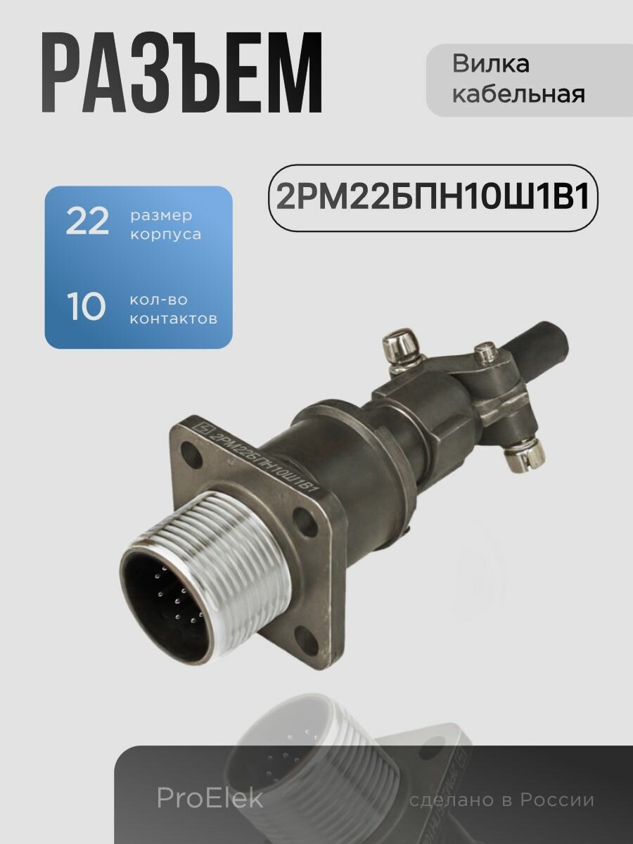 2РМ22БПН10Ш1В1, Вилка кабельная