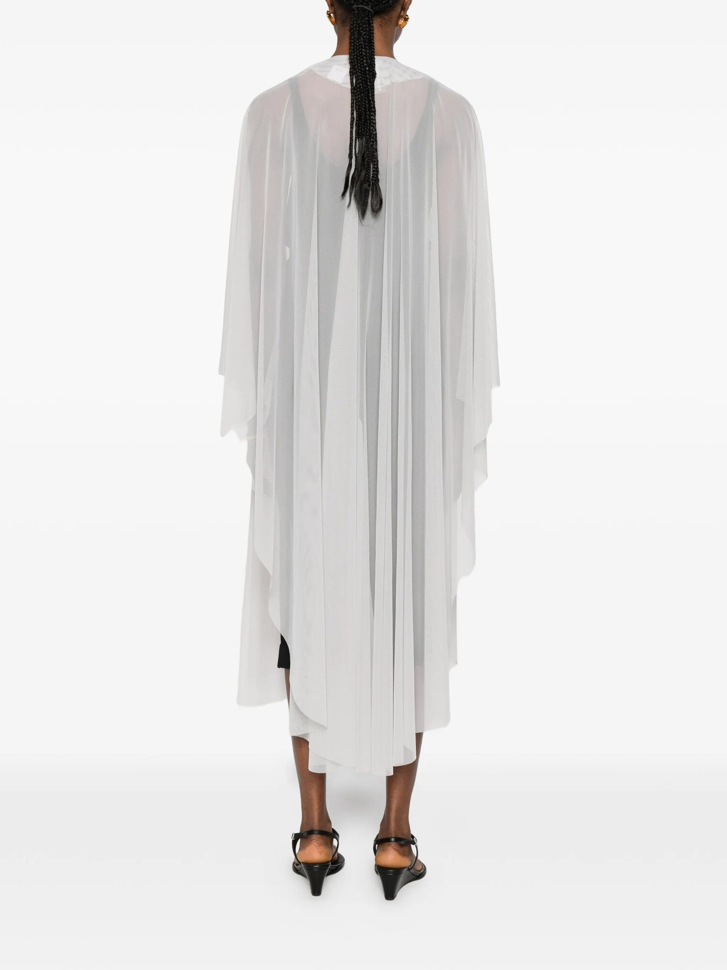 Накидка NORMA KAMALI Long-sleeves cape, размер OneSize, grey — фото 1