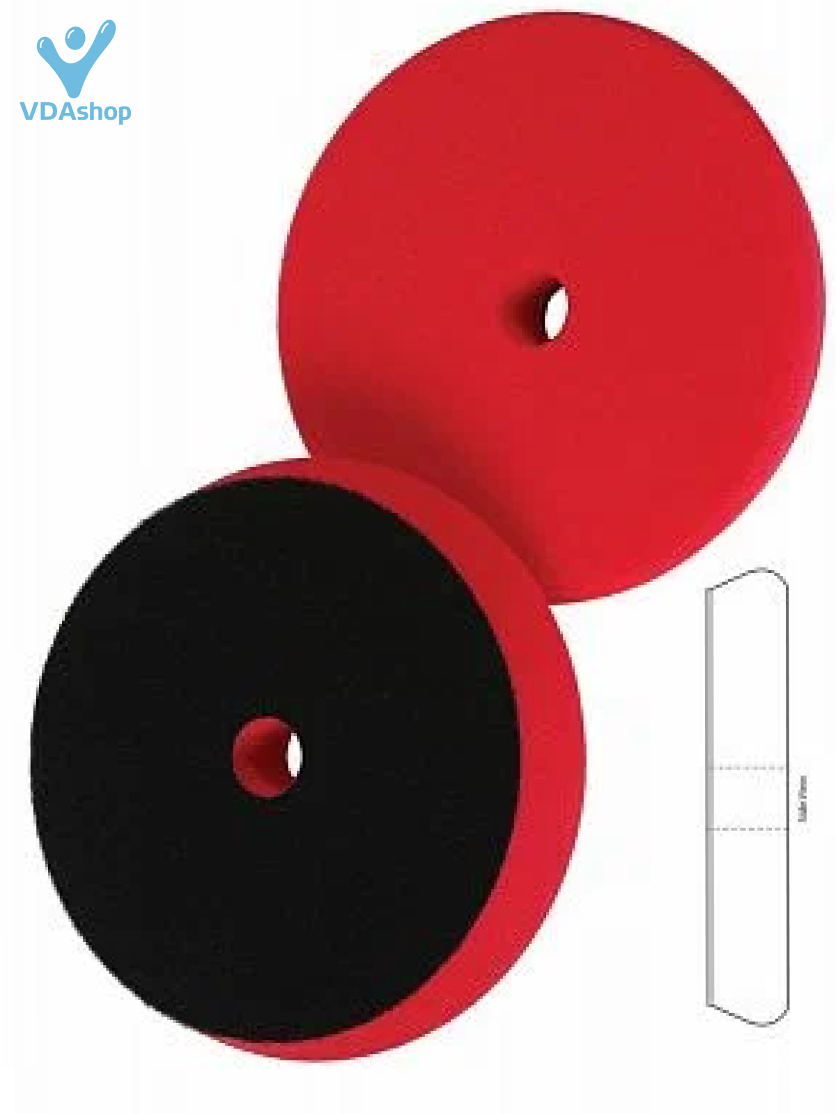 Force Disc Red Hybrid Foam Finishing Pad полировальный диск поролон ультра-финишный, 165 мм