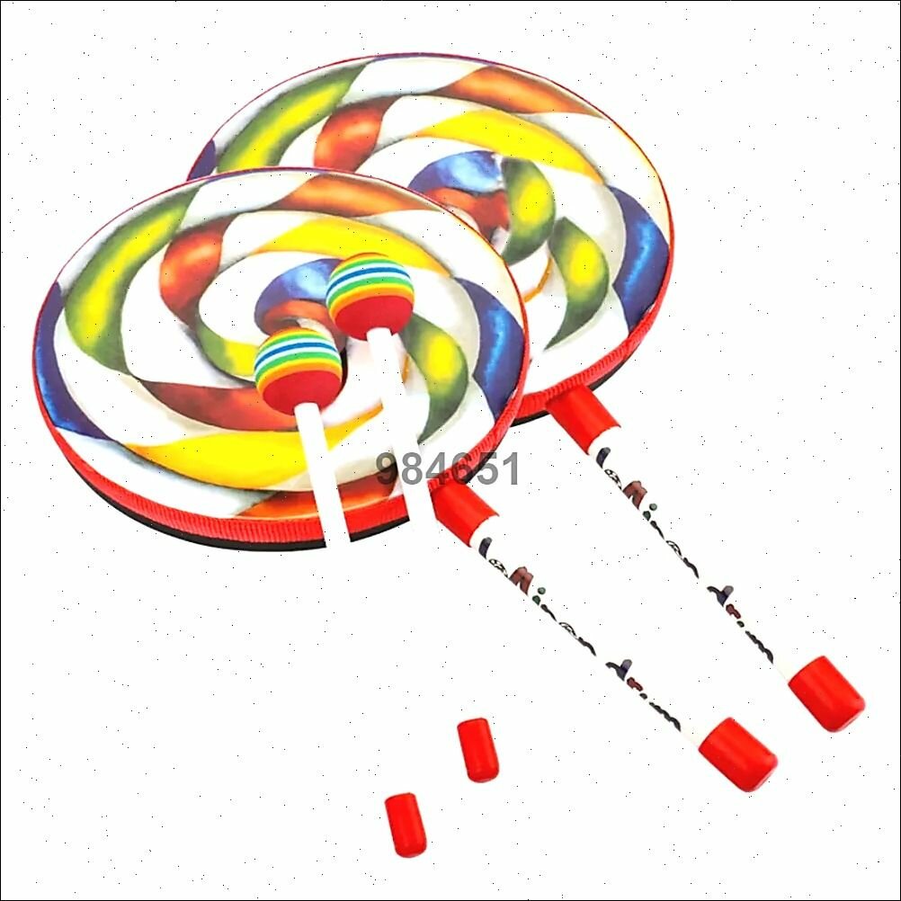Orff Inruments 2 упаковки барабанов Lolli 6 дюймов Dan Props