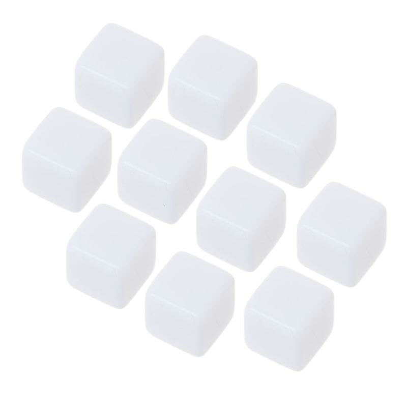 Белые кубики для игр, 16/18/20 мм, 18mm