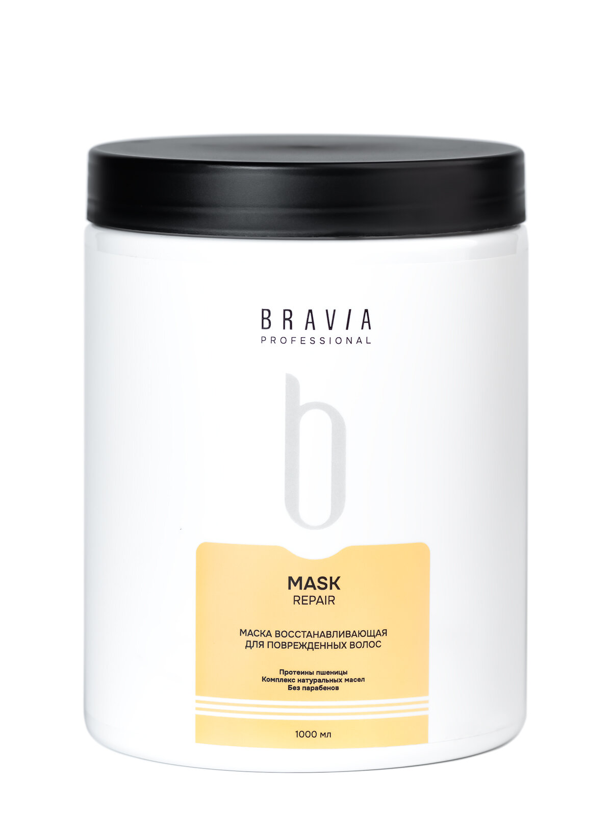 Маска для волос восстанавливающая Bravia, 1000 мл