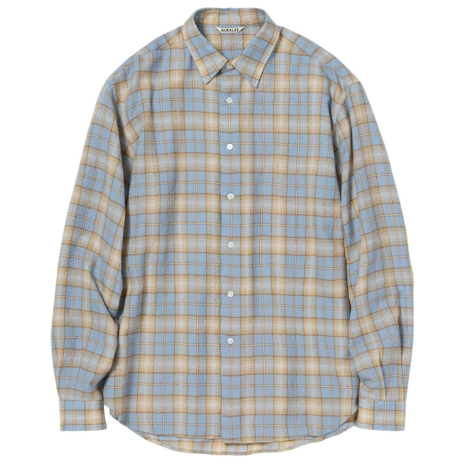 Рубашка AURALEE Рубашка Auralee Airy Wool Check Shirt