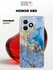 Силиконовый чехол на Honor X8d / Хонор X8d с принтом Синяя морозная лавина