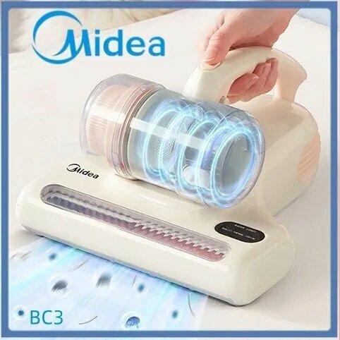 Midea Пылесос для удаления пылевого клеща BC3, белый, светло-розовый