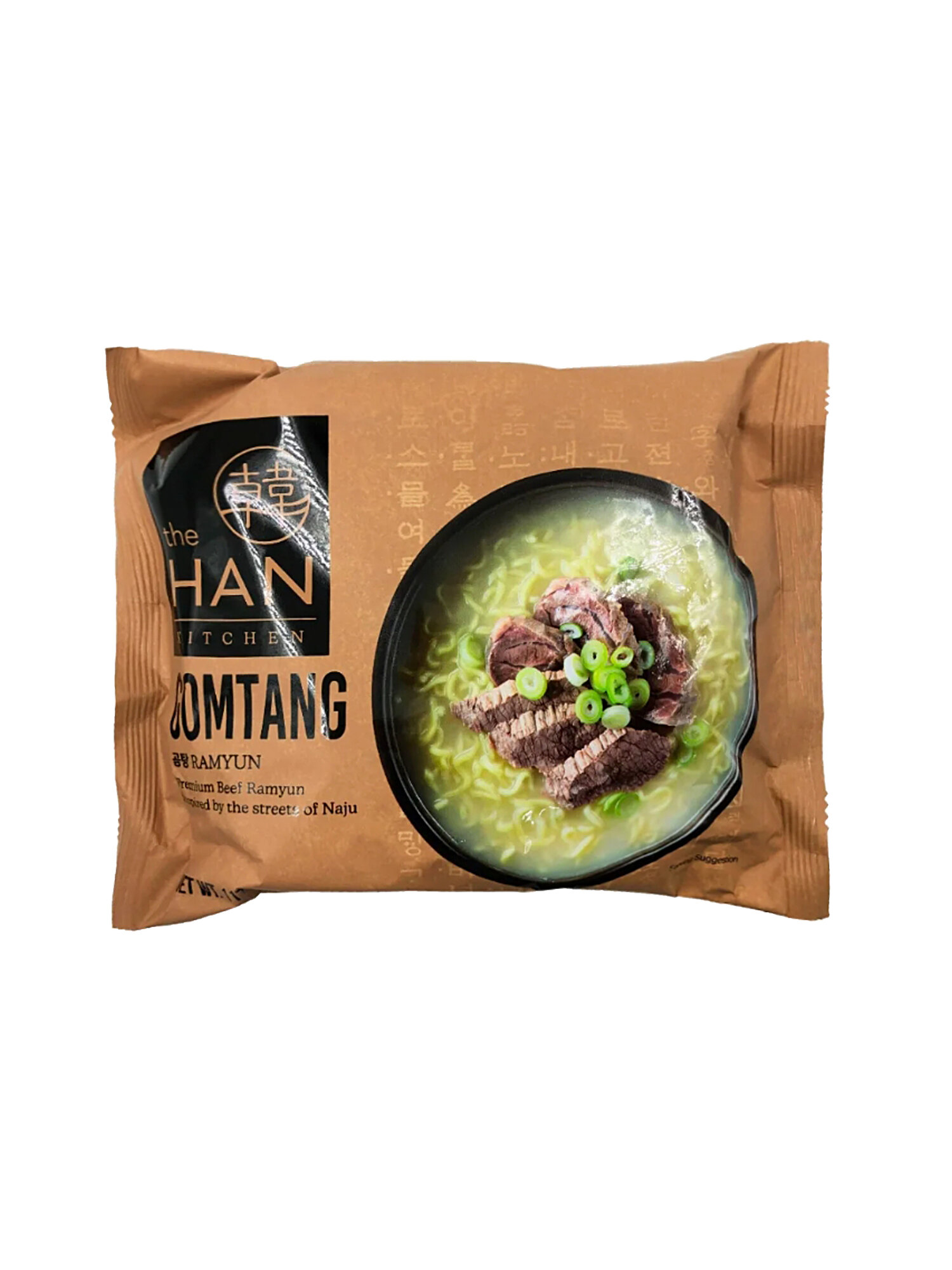 Лапша быстрого приготовления "The Han Kitchen" со вкусом говядины в белом бульоне 117 г, Китай