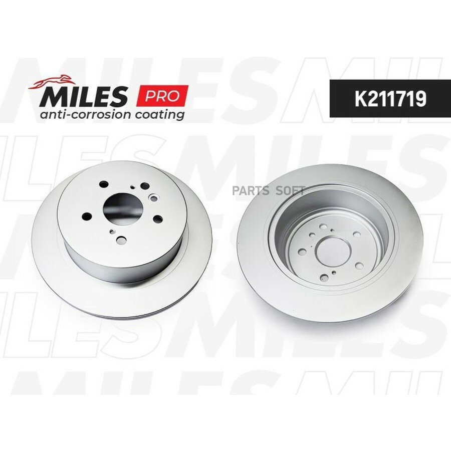 MILES K211719 Диск тормозной TOYOTA HIGHLANDER 07- задний D=309мм. ()