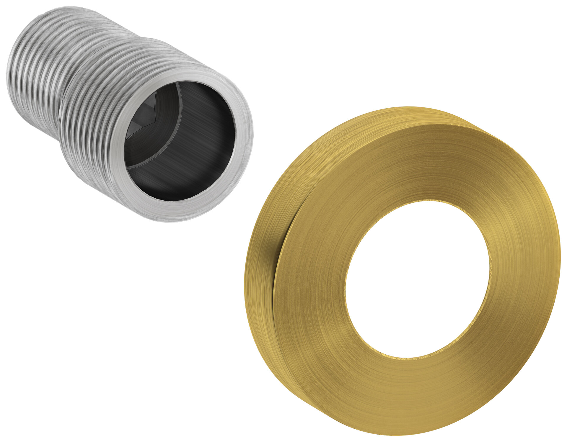 Отражатель Сунержа TUBE d 50 с эксцентриком (G 1/2" НР х G 3/4" НР) Состаренная латунь