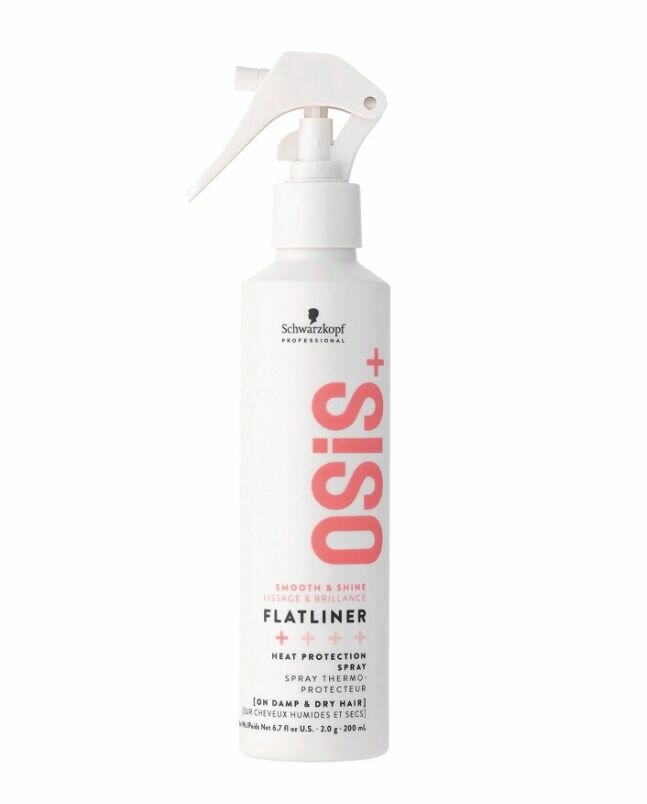 Schwarzkopf Osis+ Flatliner Термозащитный спрей для волос 200 мл.