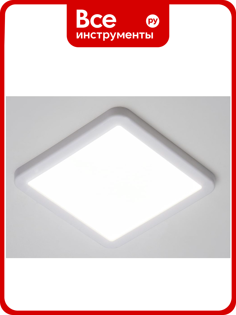 Светодиодная универсальная панель MAXLIGHT LPRI 8W 4000K 8 ВТ, 112/9 мм, врезное 50-90 мм, белый