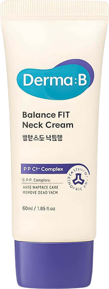 Derma: B Укрепляющий крем для шеи с пдрн и пептидами Balance Fit Neck Cream 2*200+50ml