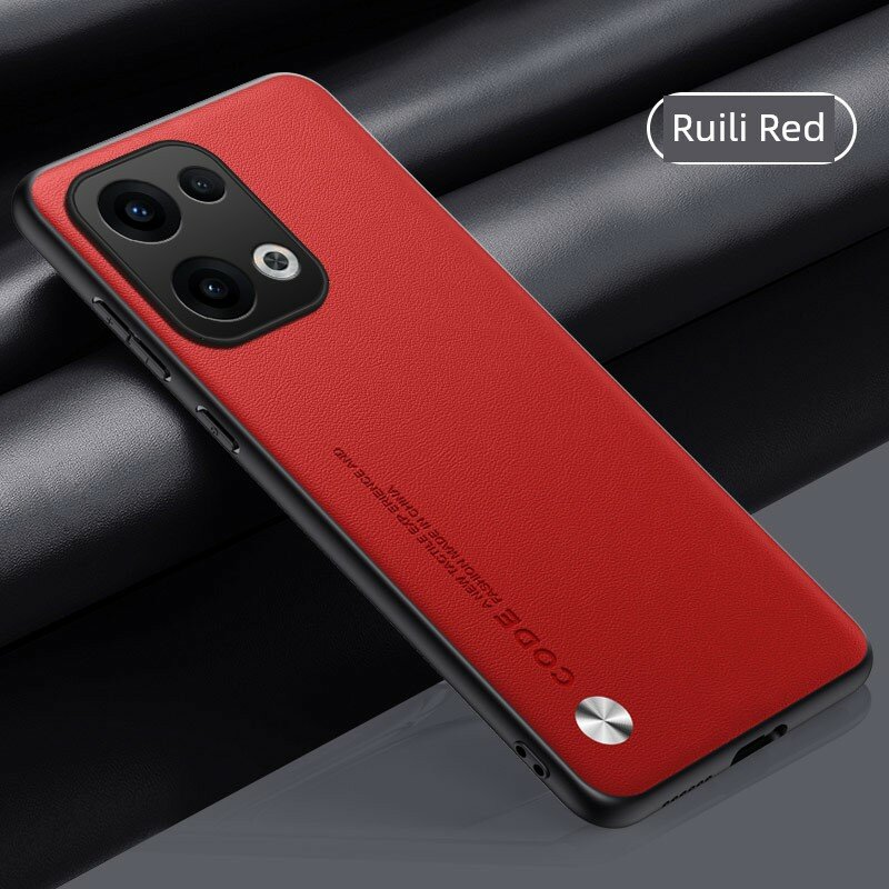 Чехол для OPPO Reno13 Pro из матовой сукна цвета коралловый красный, полная защита