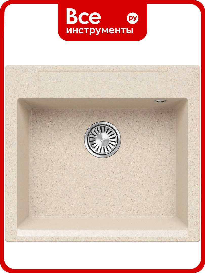 Кухонная мойка Polygran argo-560 №327 кремовый 854703