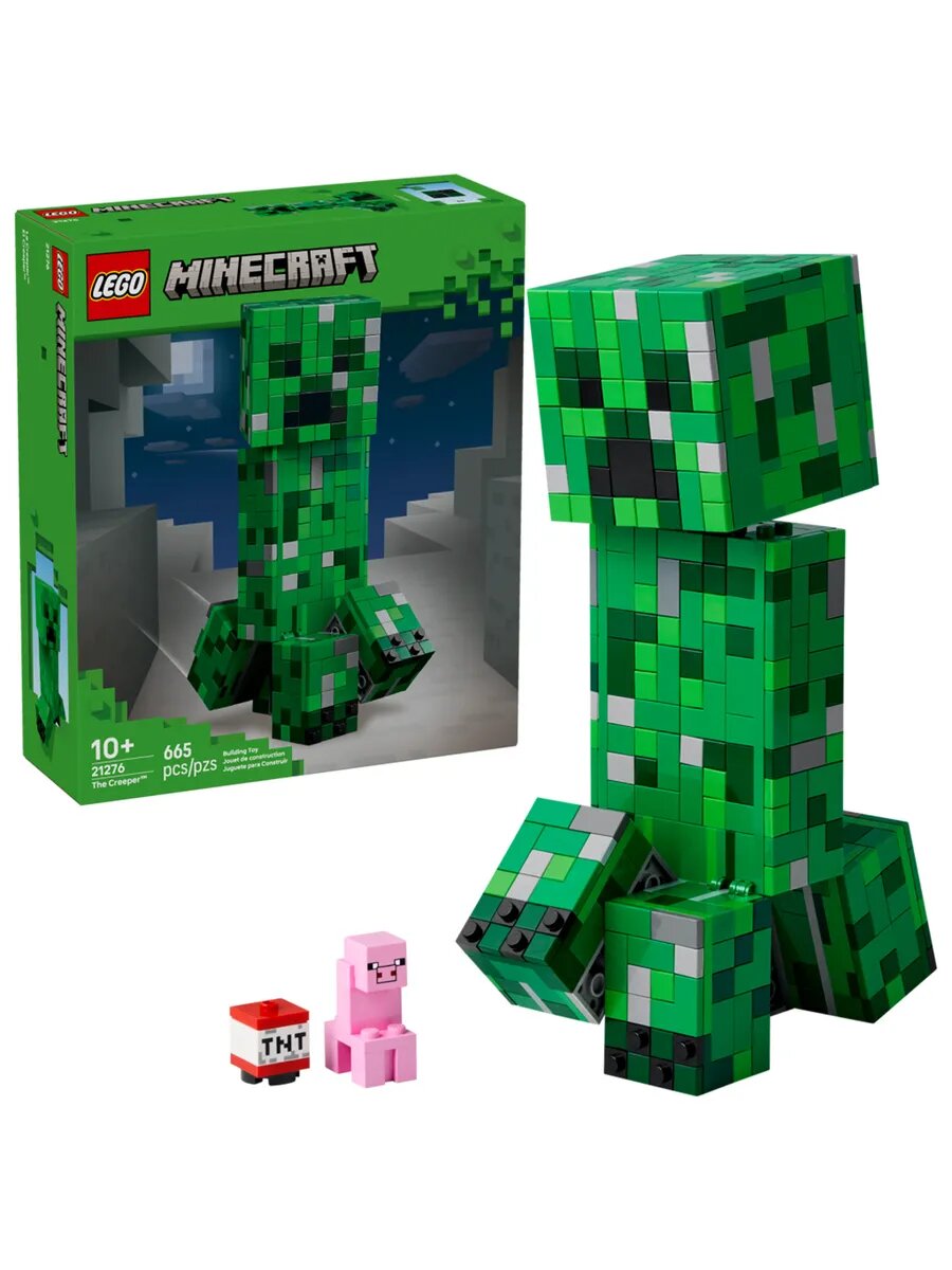 Конструктор LEGO Minecraft "Крипер" 21276, от 7 до 9 лет, интерактивные элементы